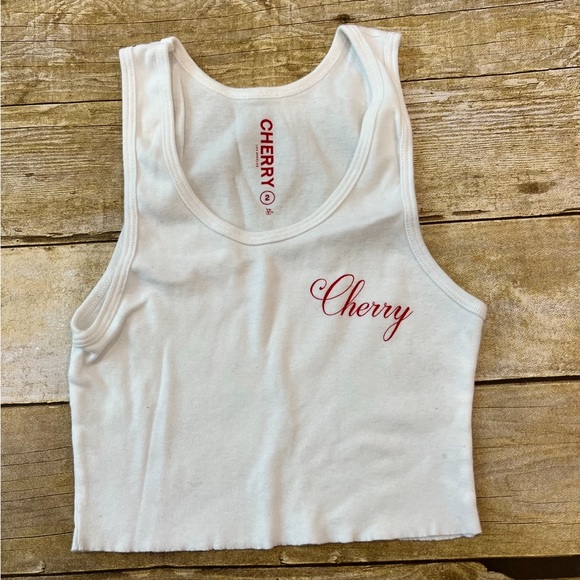 Cherry LA | Tops | Nwot Cherry La Crop Tank Top Red | Poshmark